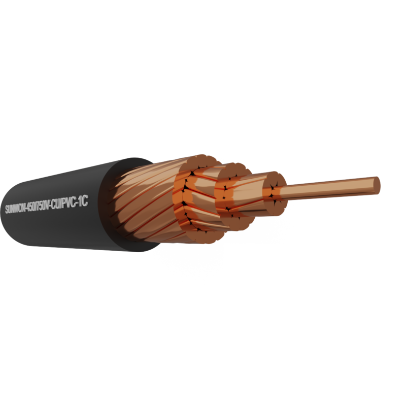 1-core copper cable SUNWON-450/750V-CV 1x