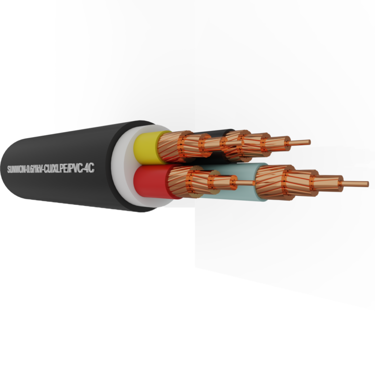 4-cores copper cable SUNWON-0.6/1kV-CXV 4x