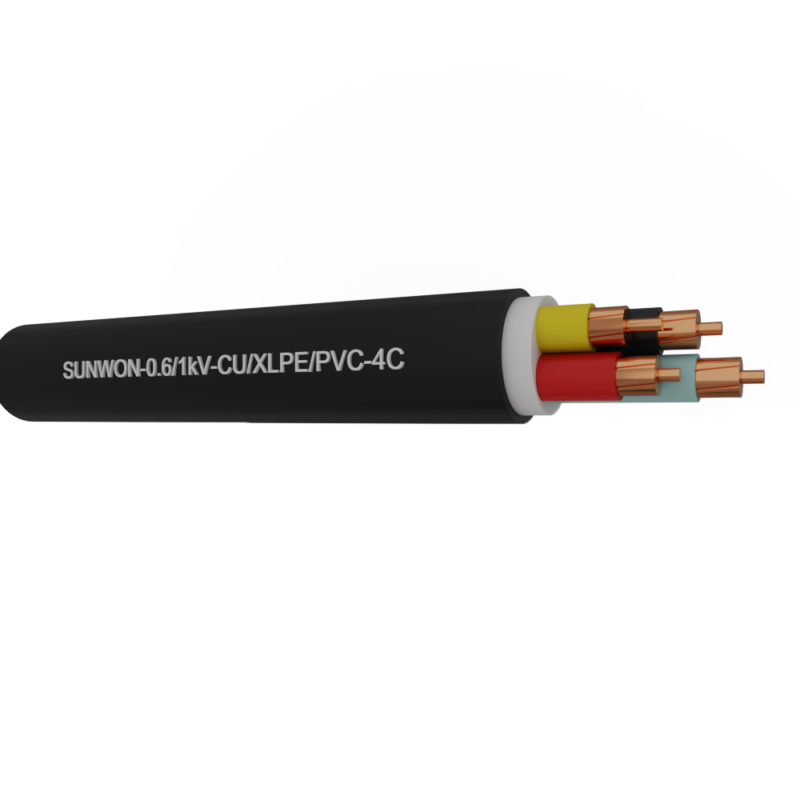 4-cores copper cable SUNWON-0.6/1kV-CXV 4x